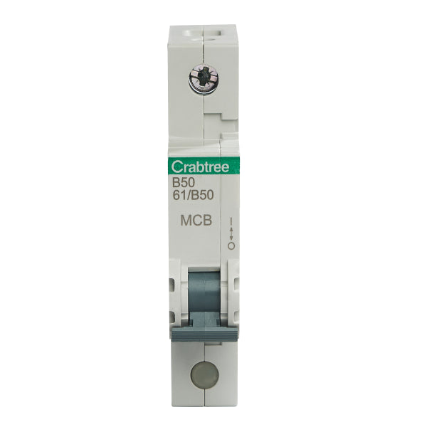 Crabtree 50A Single Pole 6kA B Curve MCB: Fast Tripping – BEMCO Outlet